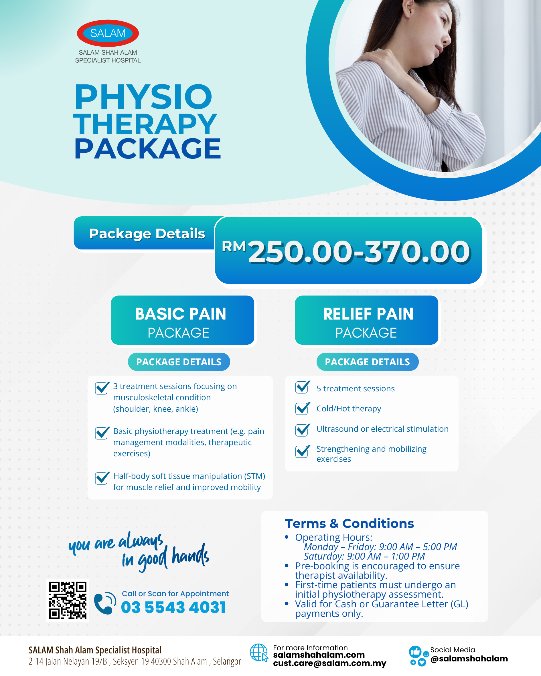PHYSIOTERAPHY PACKAGE | SALAM Shah Alam Specialist Hospital